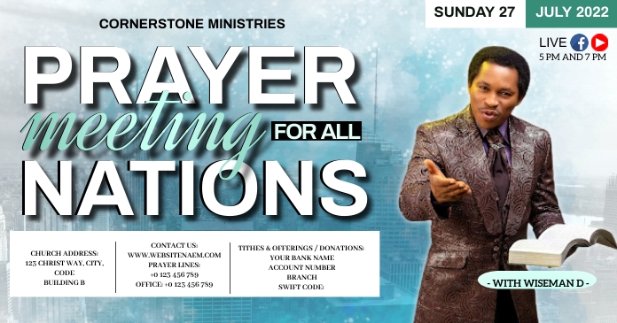 CHURCH YOUTUBE THUMBNAIL TEMPLATE | PosterMyWall