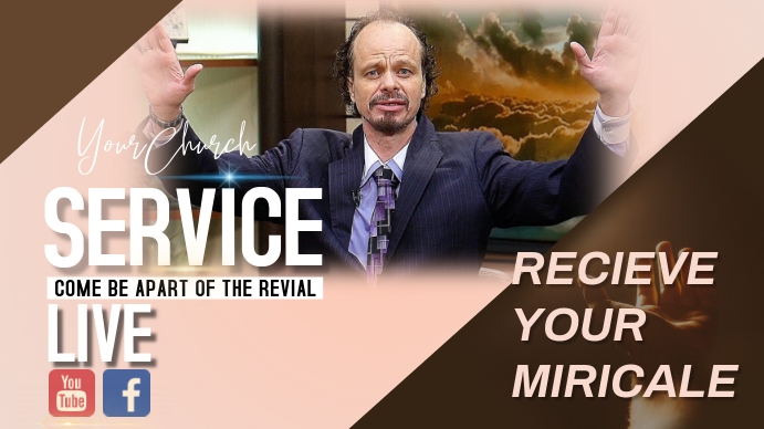 CHURCH YOUTUBE THUMBNAIL TEMPLATE | PosterMyWall