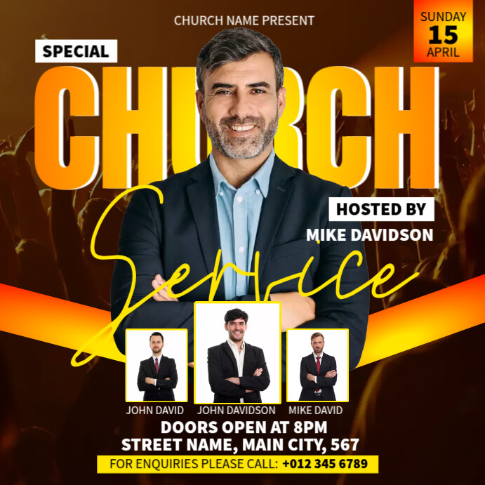 Churh Services Template | PosterMyWall
