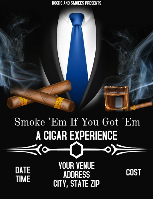 CIGAR Template | PosterMyWall