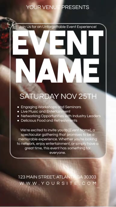 cigar lounge Video flyer template | PosterMyWall