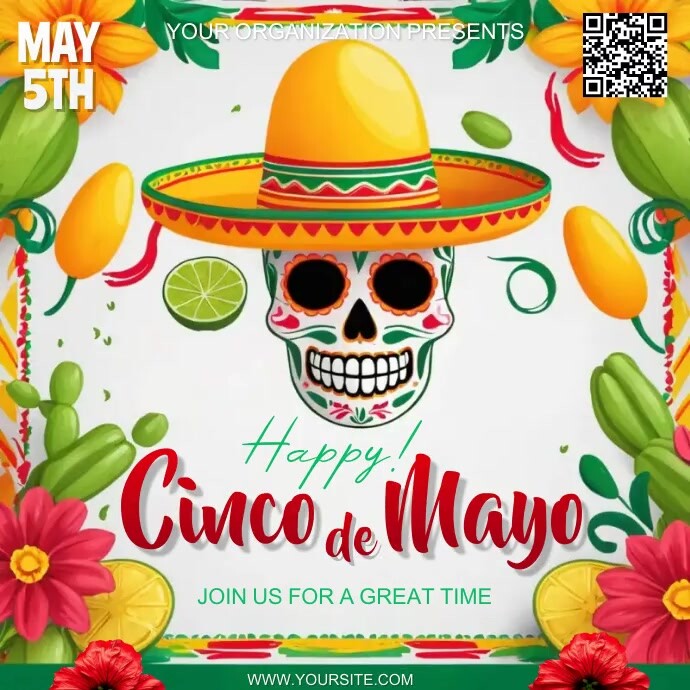 Cinco De Mayo, Fifth of May, 5th of may, flye Template | PosterMyWall