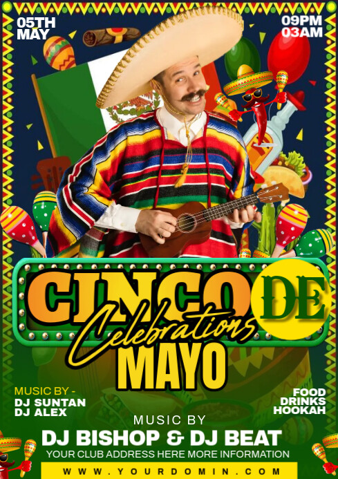 Copy of Cinco De Mayo Celebration A4 | PosterMyWall