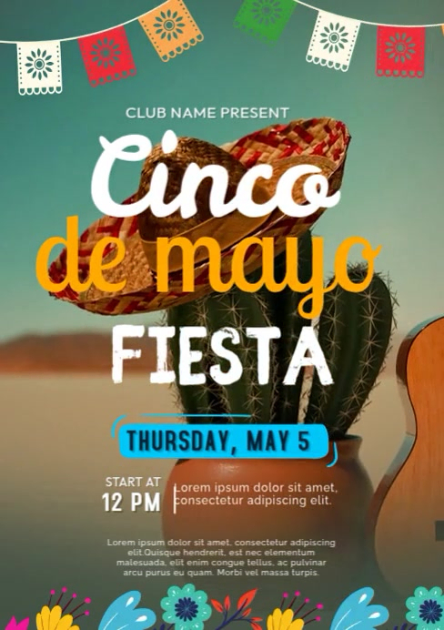 Cinco de mayo Celebration Template | PosterMyWall