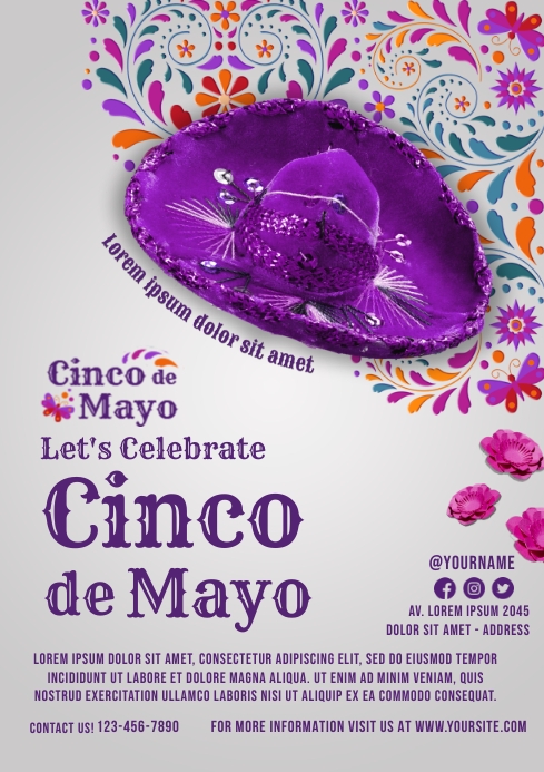 Cinco De Mayo Celebration Poster Template | PosterMyWall