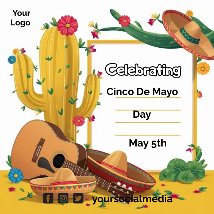 Cinco De Mayo Day Poster Template | PosterMyWall