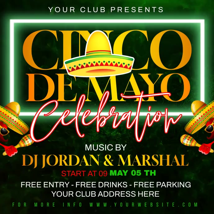 Cinco de Mayo Template | PosterMyWall