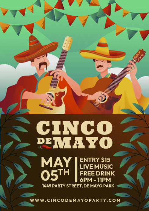 Cinco De Mayo Template | PosterMyWall
