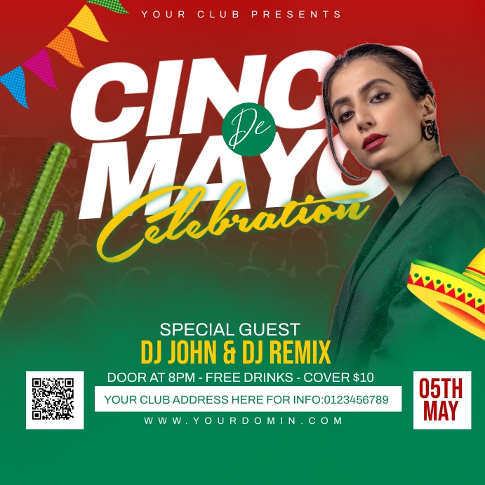 Cinco de mayo flyer Template | PosterMyWall