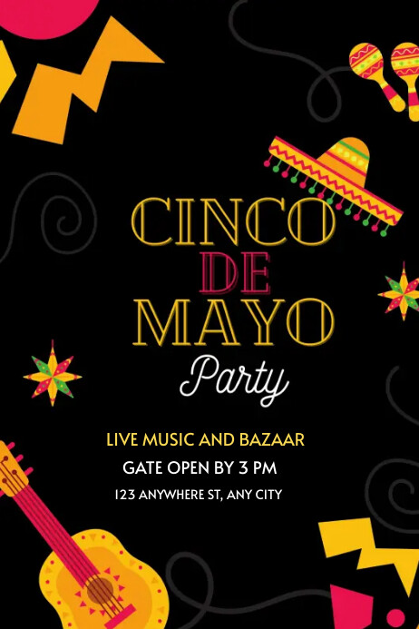 Cinco de mayo flyer Template | PosterMyWall