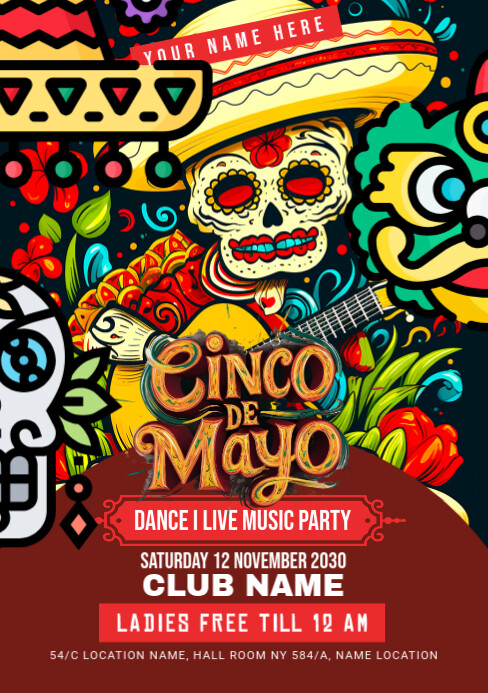 Cinco de mayo Flyer Template | PosterMyWall