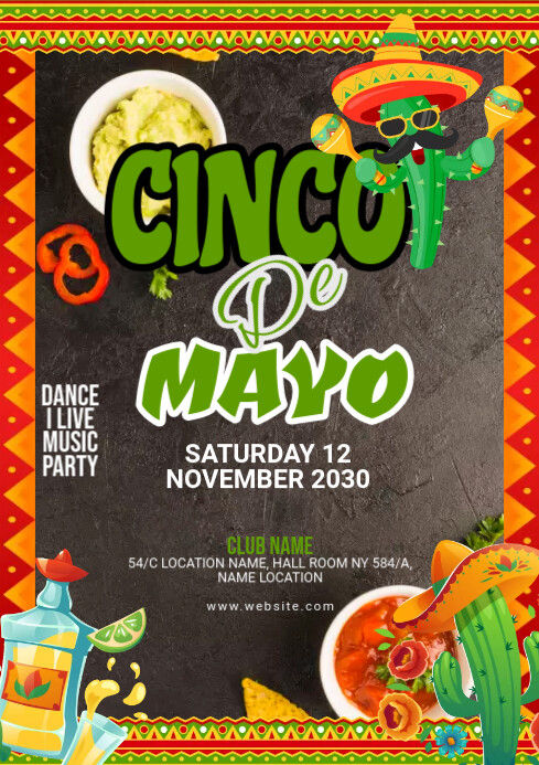 Cinco de mayo Flyer Template | PosterMyWall