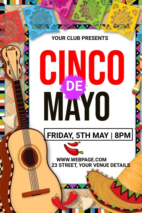 Copy of cinco de mayo flyers, cinco de mayo | PosterMyWall