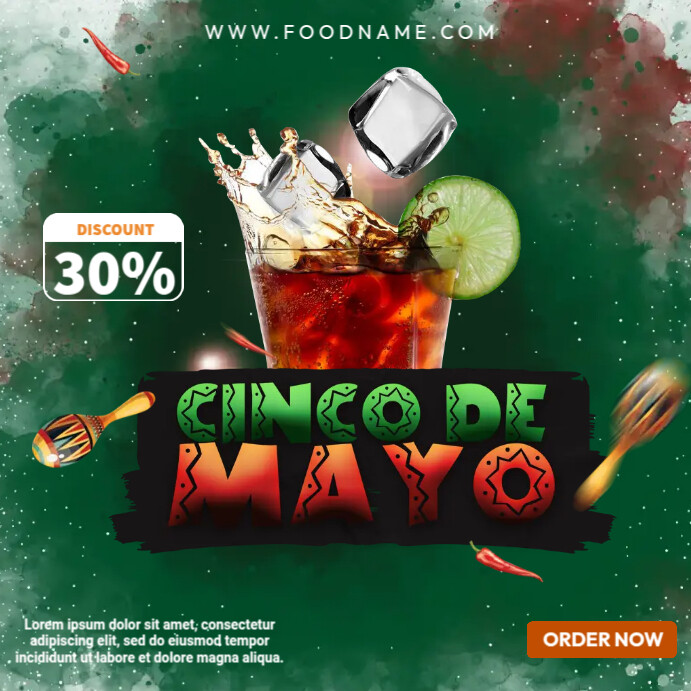 Cinco De Mayo Flyers Template | PosterMyWall