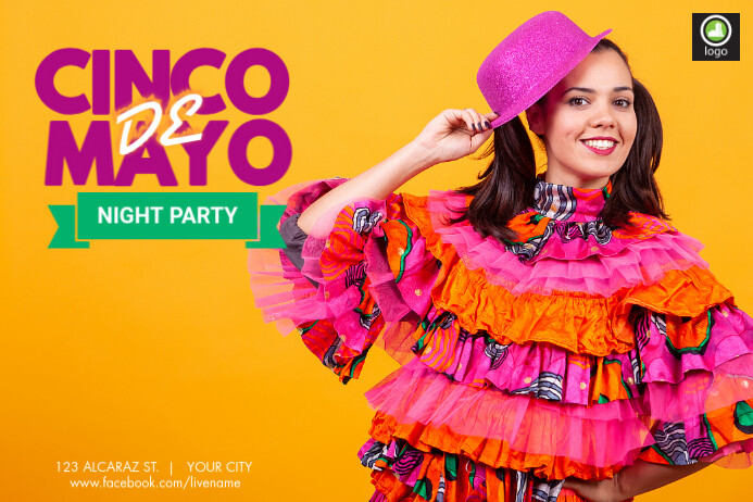 cinco de mayo NIGHT PARTY Template | PosterMyWall
