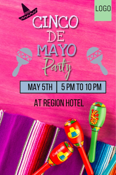 Cinco De Mayo party celebrations Template | PosterMyWall