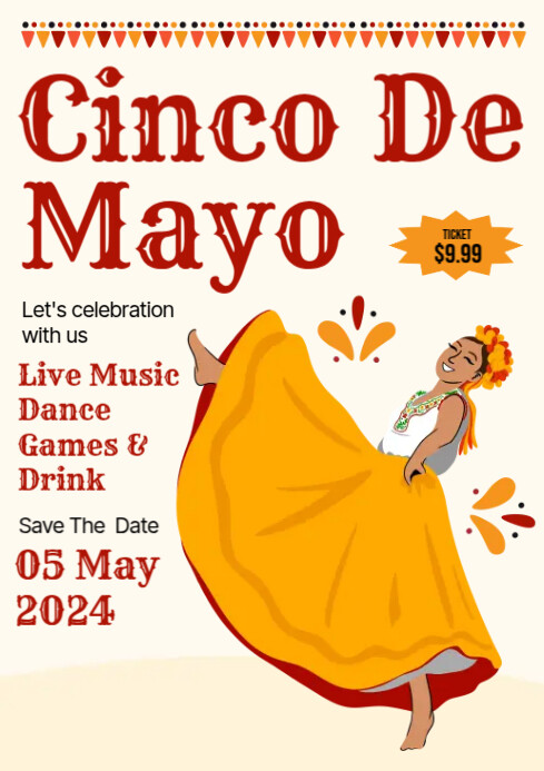 Cinco de Mayo Party Template | PosterMyWall