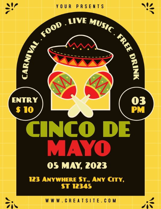 cinco de mayo party poster Template | PosterMyWall