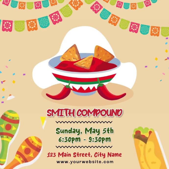 Cinco De Mayo Poster Template | PosterMyWall