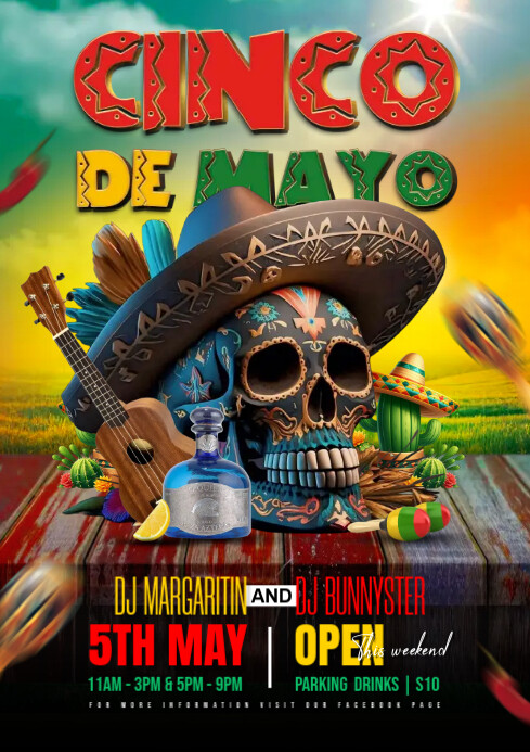 cinco de mayo poster Template | PosterMyWall