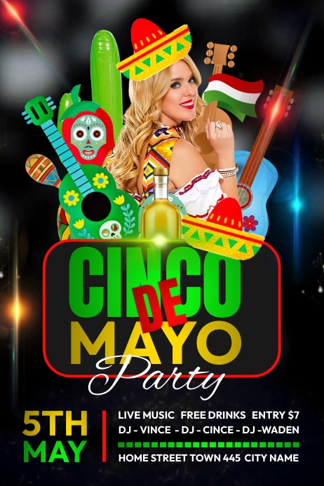 Cinco de mayo poster Template | PosterMyWall