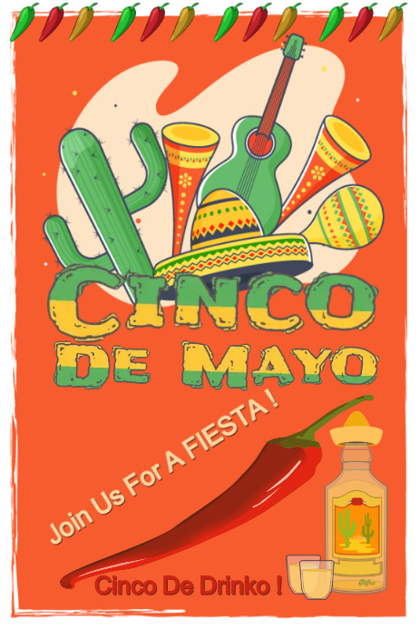 Cinco De Mayo Poster Template | PosterMyWall