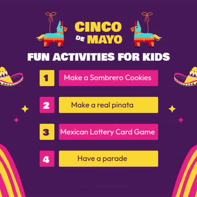 Cinco De Mayo Schedule Template | PosterMyWall