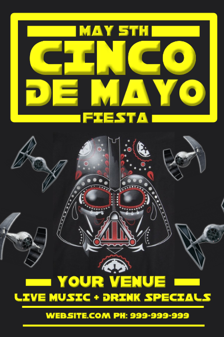 Copy of Cinco De Mayo Star Wars Poster | PosterMyWall