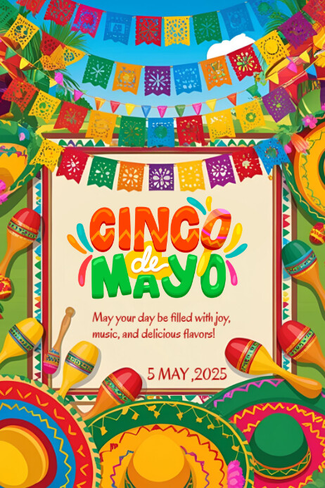 Cinco De Mayo Template 2025 | PosterMyWall