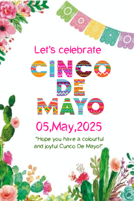 Cinco de mayo template 2025 | PosterMyWall