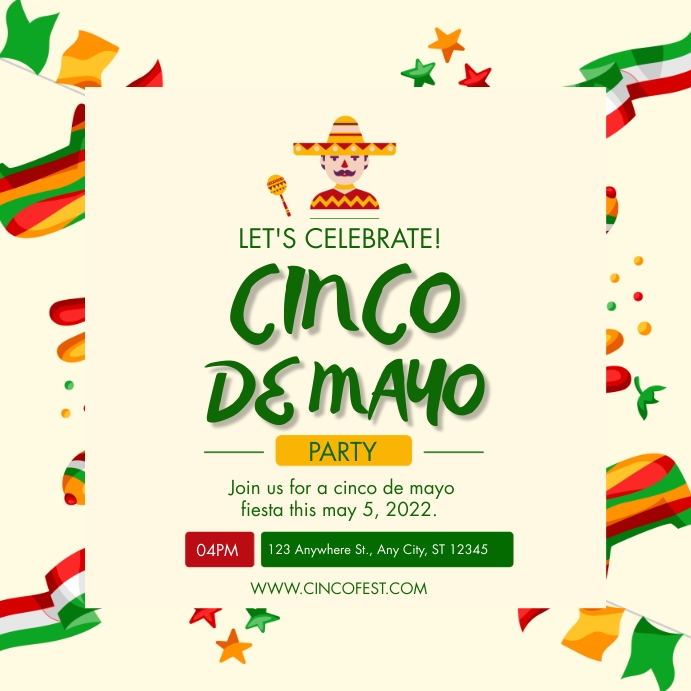CINCO DE MAYO TEMPLATE | PosterMyWall