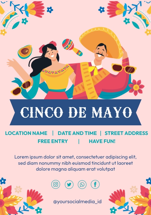 cinco de mayo template | PosterMyWall