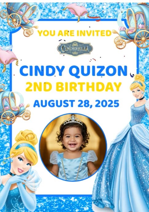 Cinderella Birthday Invitation Template | PosterMyWall