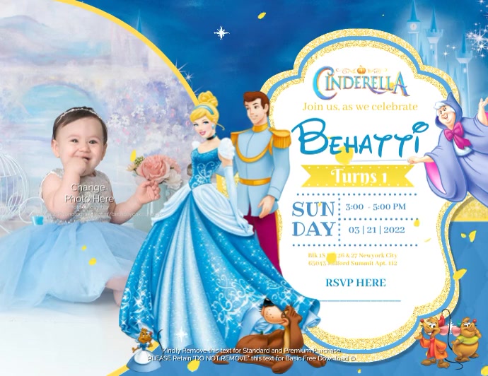 Cinderella Template | PosterMyWall