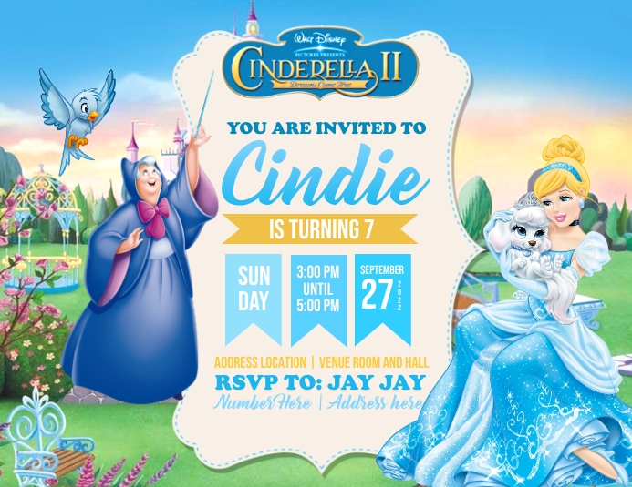 Cinderella Template | PosterMyWall