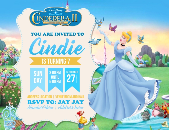 Cinderella Template | PosterMyWall