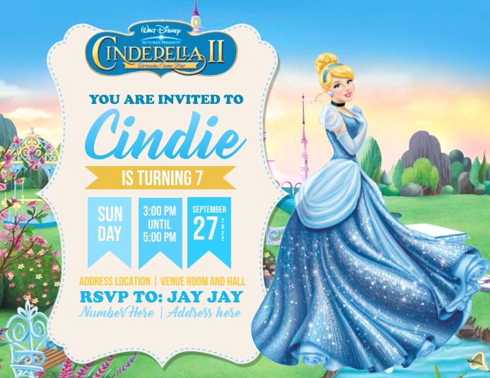 Cinderella Template | PosterMyWall