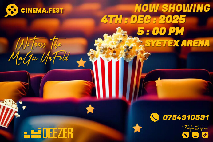 Cinema poster Template | PosterMyWall