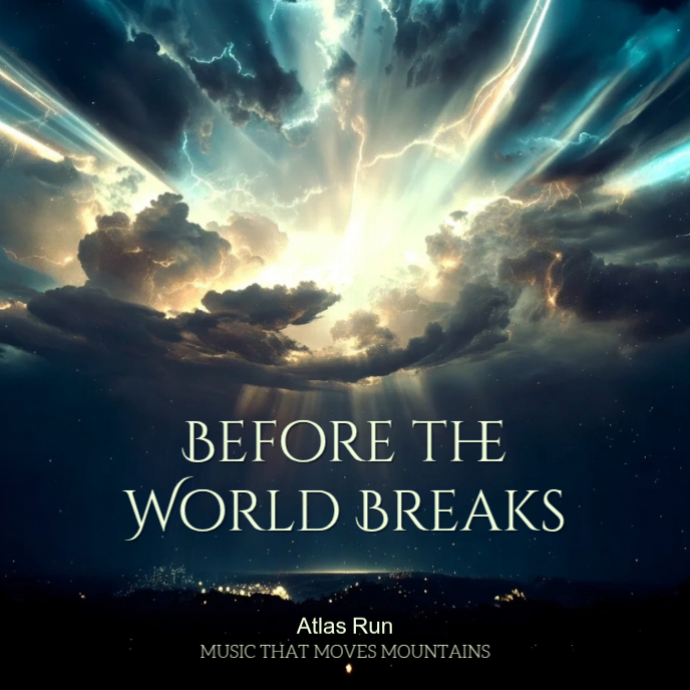 Cinematic Album Cover Template – Epic Storm Light Background | PosterMyWall