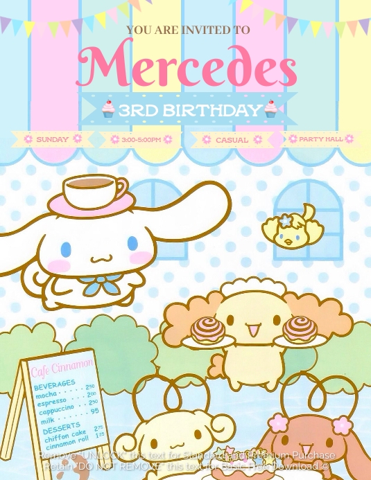Cinnamoroll Templat | PosterMyWall