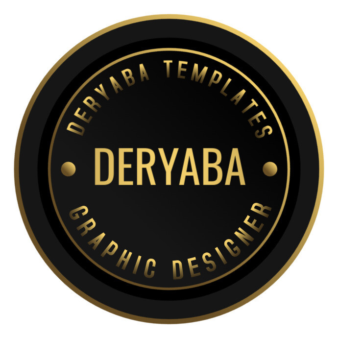 Plantilla de Circle Black Gold Badge Transparent Logo | PosterMyWall