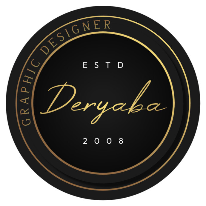 Circle Black Gold Badge Transparent Logo Gold Gradient Template ...