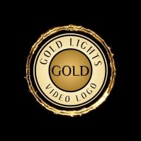 Gold Circle Video Logo Maker Template | PosterMyWall