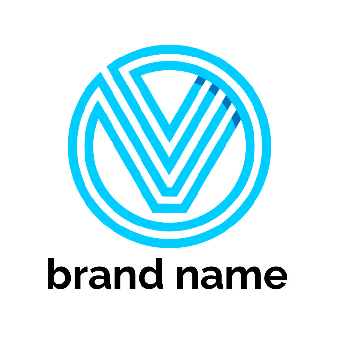 circle v logo Template | PosterMyWall