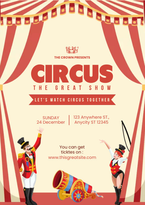 Copy of Circus The Greatest Show | PosterMyWall