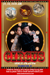 Circus Event Ads Template | PosterMyWall