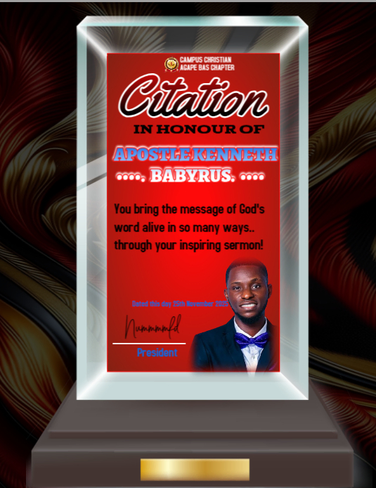 Citation honour template design | PosterMyWall