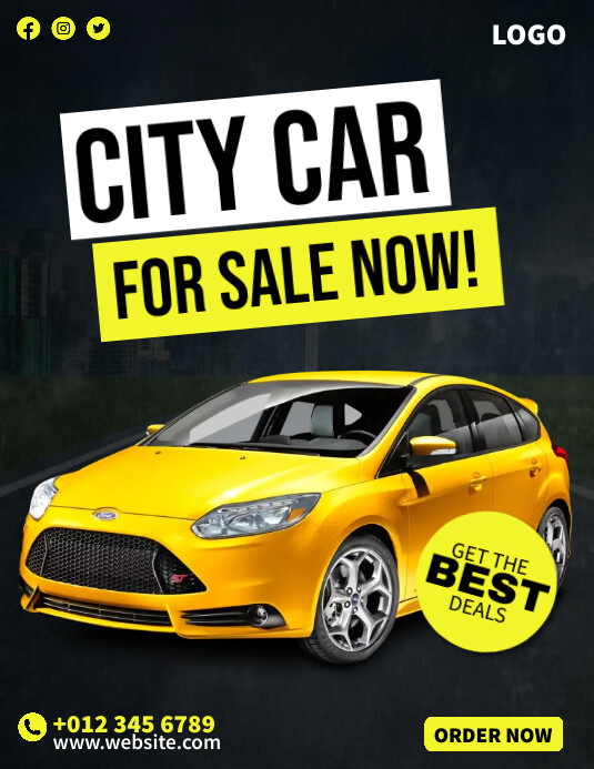 City Car Ads Template | PosterMyWall