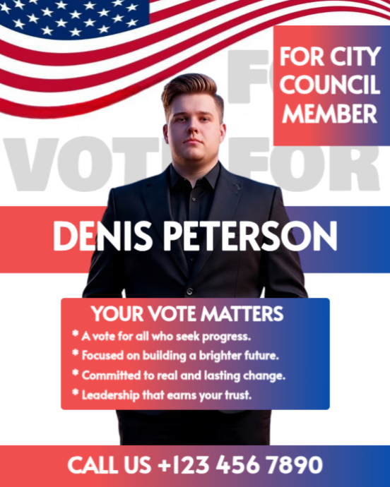 City Council Election Campaign Poster Template | PosterMyWall
