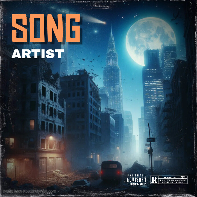 city cover art template | PosterMyWall